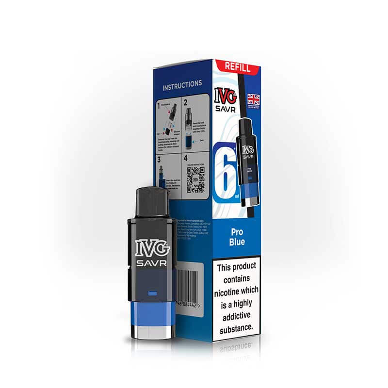 Pro Blue IVG Savr 3000 Prefilled Pod + Refill – 20mg | Vapestore UK