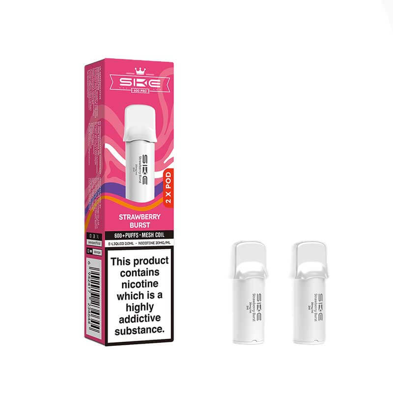SKE Crystal Pro 600 Prefilled 2ml Pods 2-pack – Strawberry Burst 20mg ...