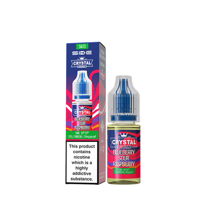 SKE Crystal Blueberry Sour Raspberry Nic Salt E-liquid 10ml | Vapestore UK