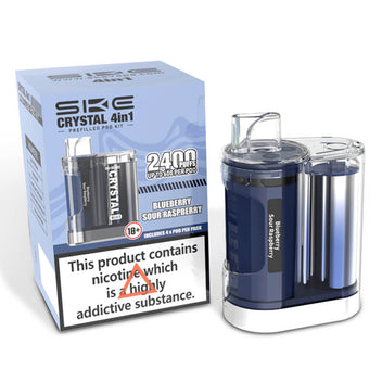 SKE Crystal 4 in 1 Vape | Prefilled Pod Kit | 2400 Puffs | Vapestore