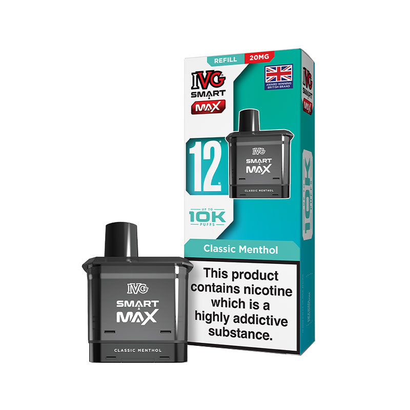 Classic Menthol IVG Smart Max Prefilled Pods – 20mg | Vapestore UK